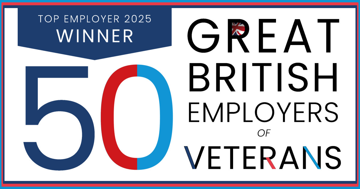 Inzpire ranked 4th best employer of veterans in the UK
